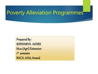 POVERTY ALLEVIATION PROGRAMME11 | PPTX