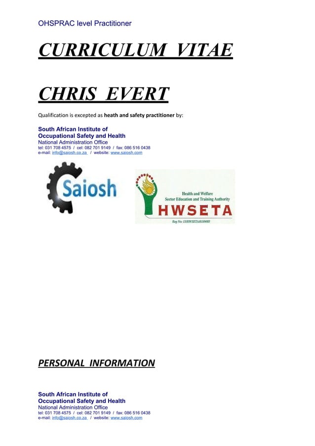 chris CV 2015 | PDF | Free Download