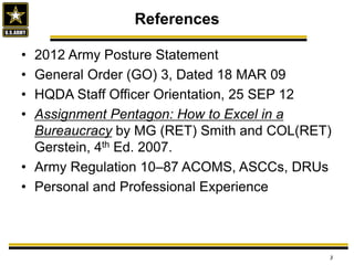 HQDA Introductory Brief to the EITF | PDF