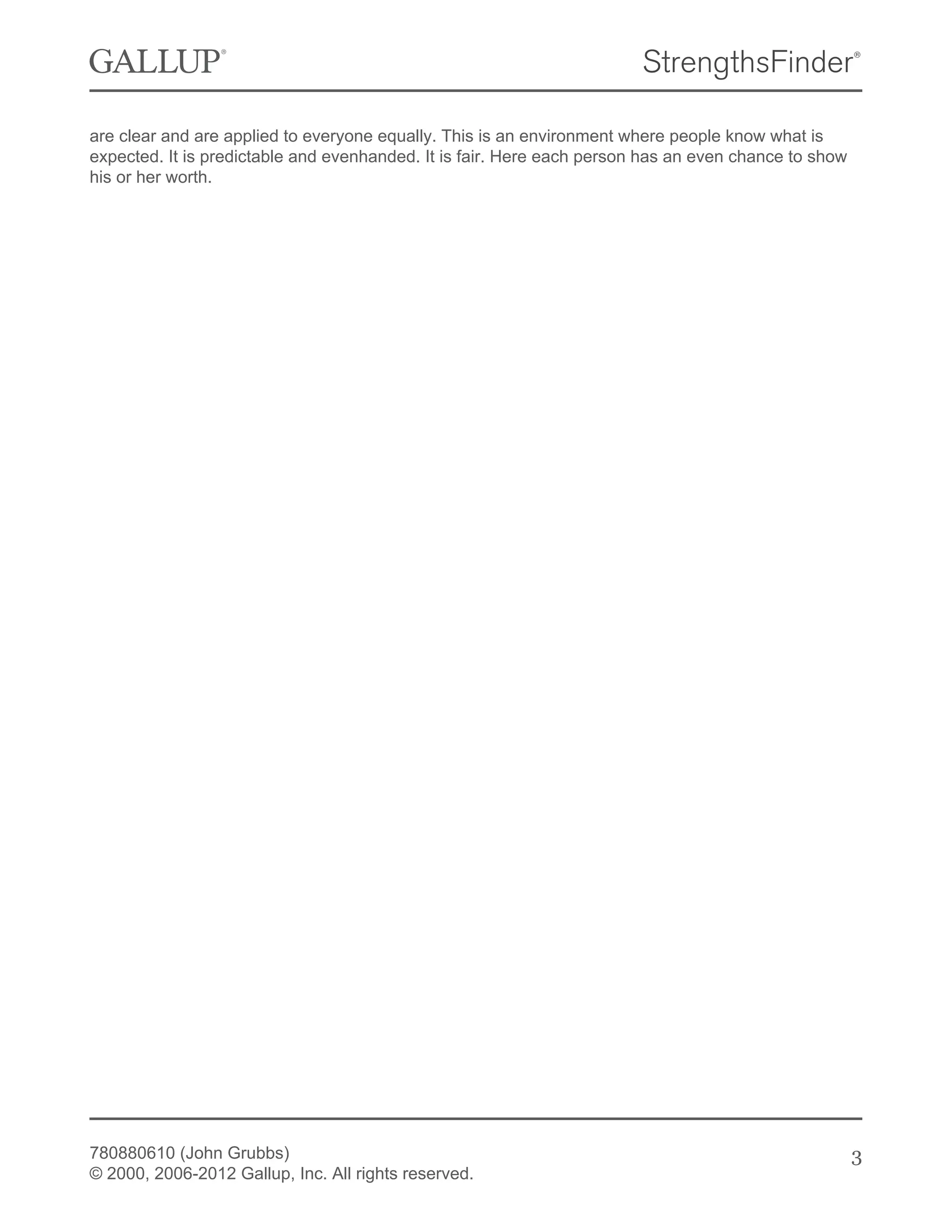 GallupStrengthFinder | PDF