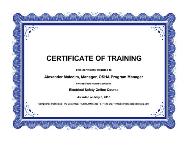 Electrical Safety May 2015 | PPT