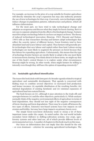 Agricultural Technologies And Tropical Deforestation First A Angelsen | PDF