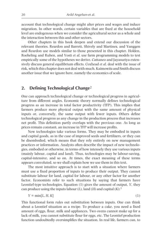 Agricultural Technologies And Tropical Deforestation First A Angelsen | PDF