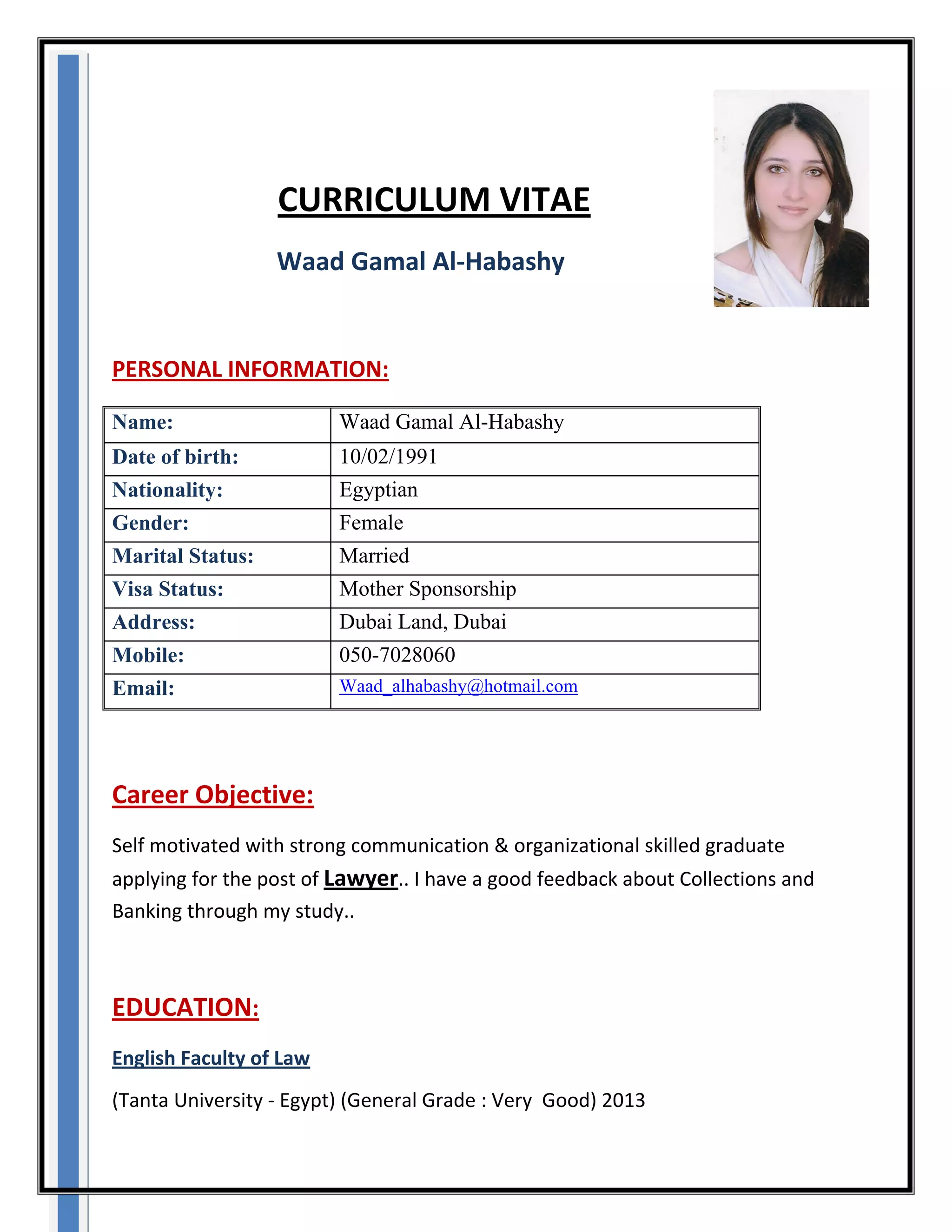 CURRICULUM VITAE - waad | PDF | Legal Services Industry | Industries