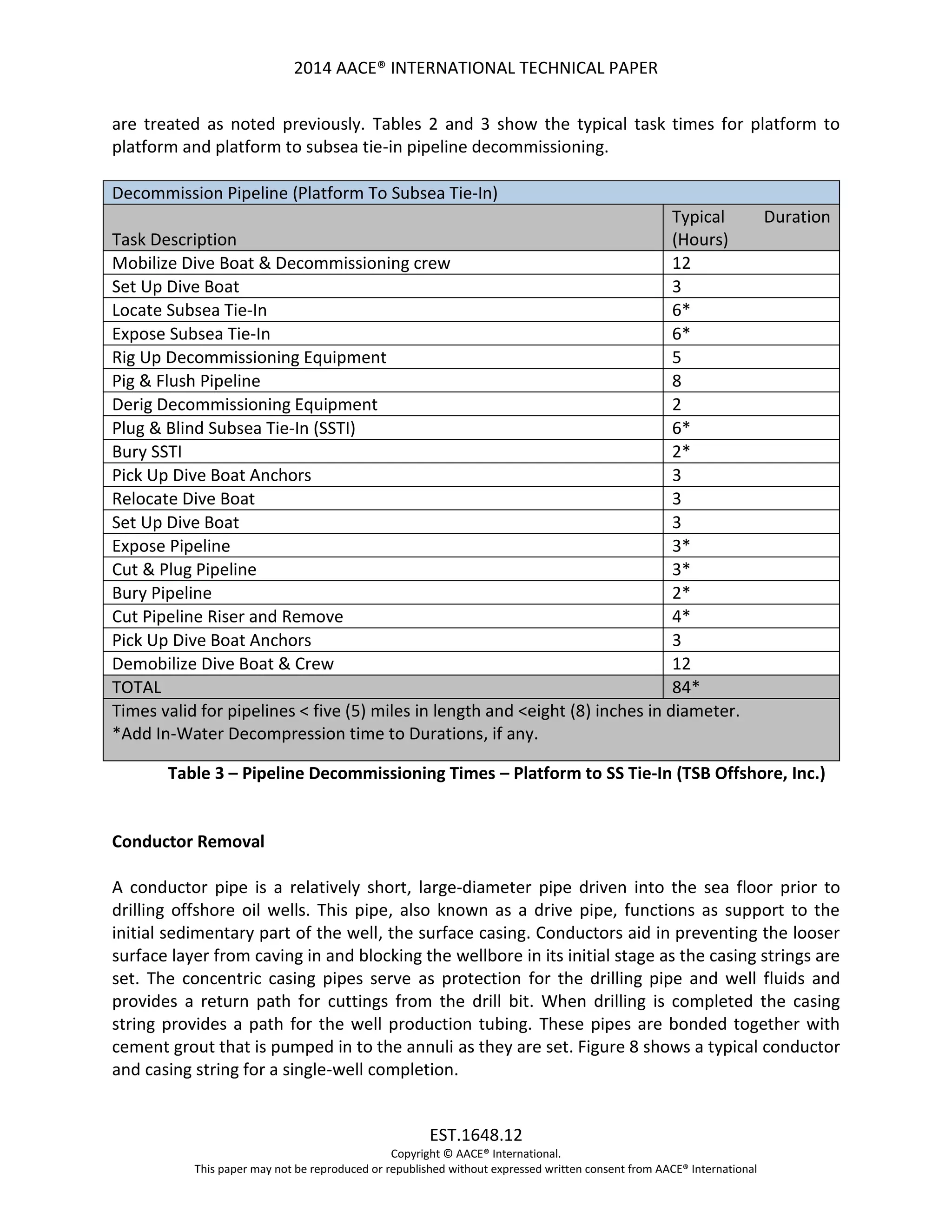 Cost Estimating for Offshore Oil & Gas Facility Decommissioning | PDF