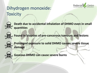 Dihydrogen Monoxide, Bananas and a life of absurdity in the Nuclear ...