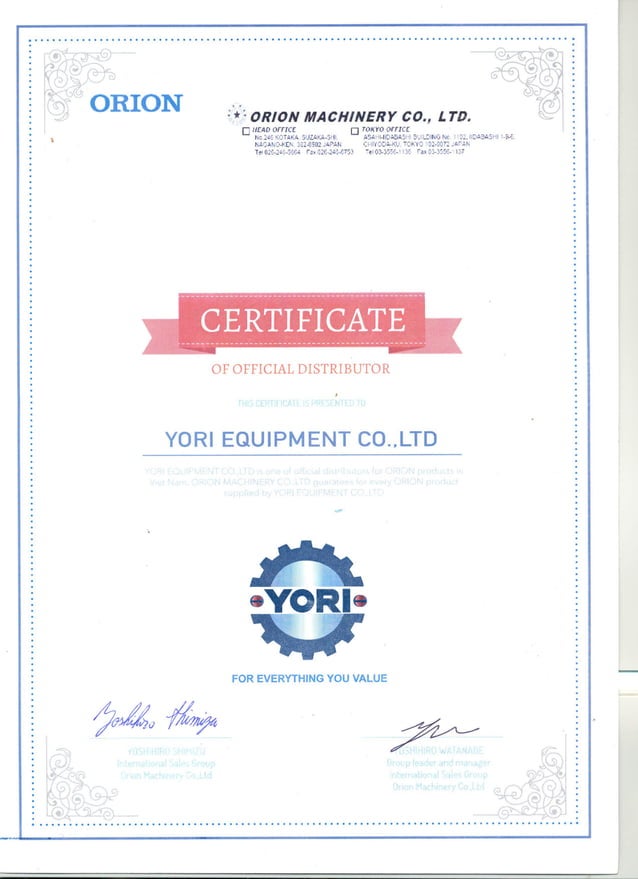 Distributor Certificate | PDF
