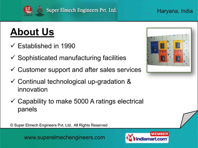 Electrical Panels by Super Elmech Engineers Pvt. Ltd. Gurgaon | PPT