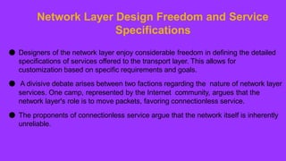 transport layer and services provided to the transport layer | PPTX