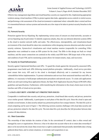 Methodologies for Resolving Data Security and Privacy Protection Issues in Cloud Computing ...