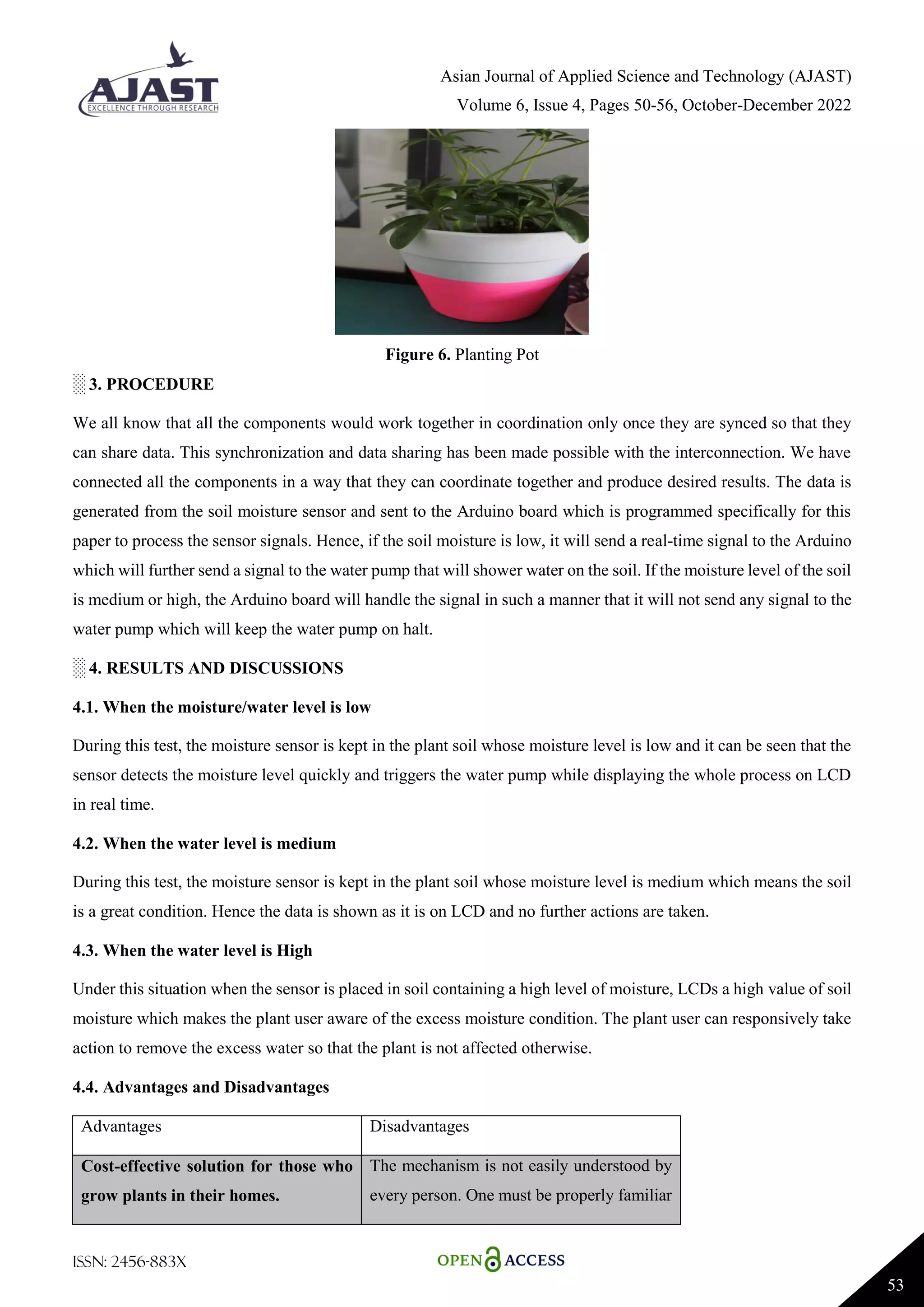 Digital Planting Pot for Smart Irrigation | PDF