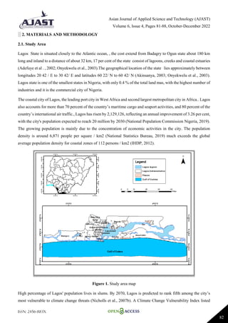 Flood Vulnerability Mapping using Geospatial Techniques: Case Study of Lagos State, Nigeria | PDF