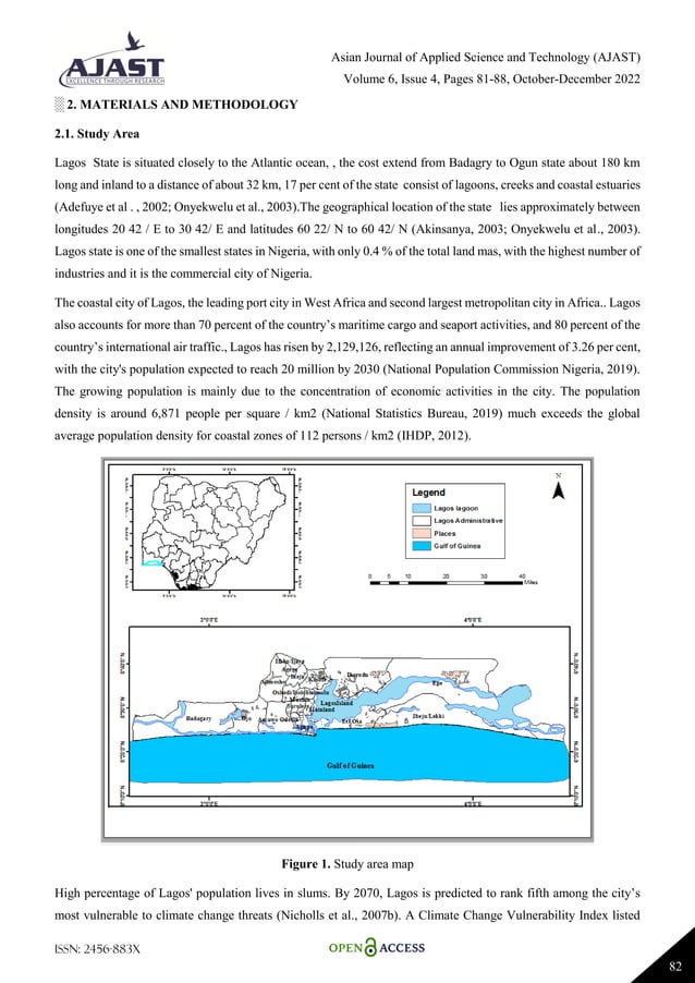 Flood Vulnerability Mapping using Geospatial Techniques: Case Study of Lagos State, Nigeria | PDF