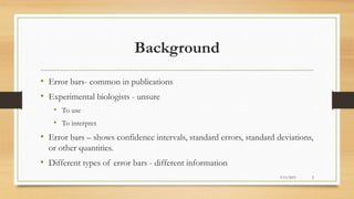 Error Bars in experimental biology | PPTX