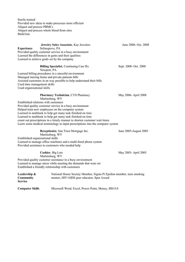 Rebecca Resume 1 | PDF