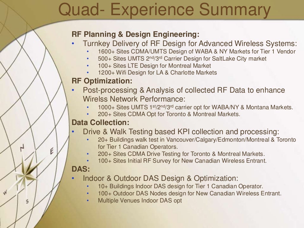QUAD Technologies Overview