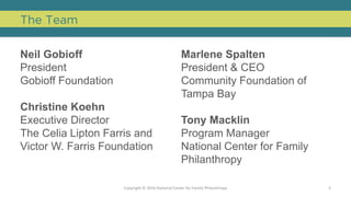FPN2017 Philanthropic Families and Community Foundations - slidedeck ...