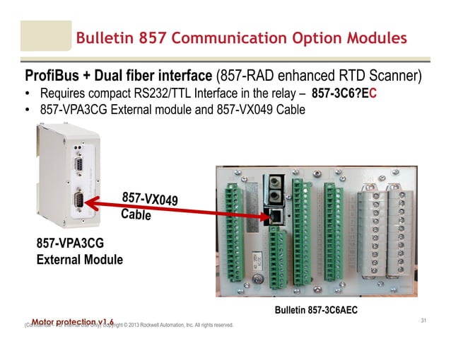 857 motor protection relay | PPT