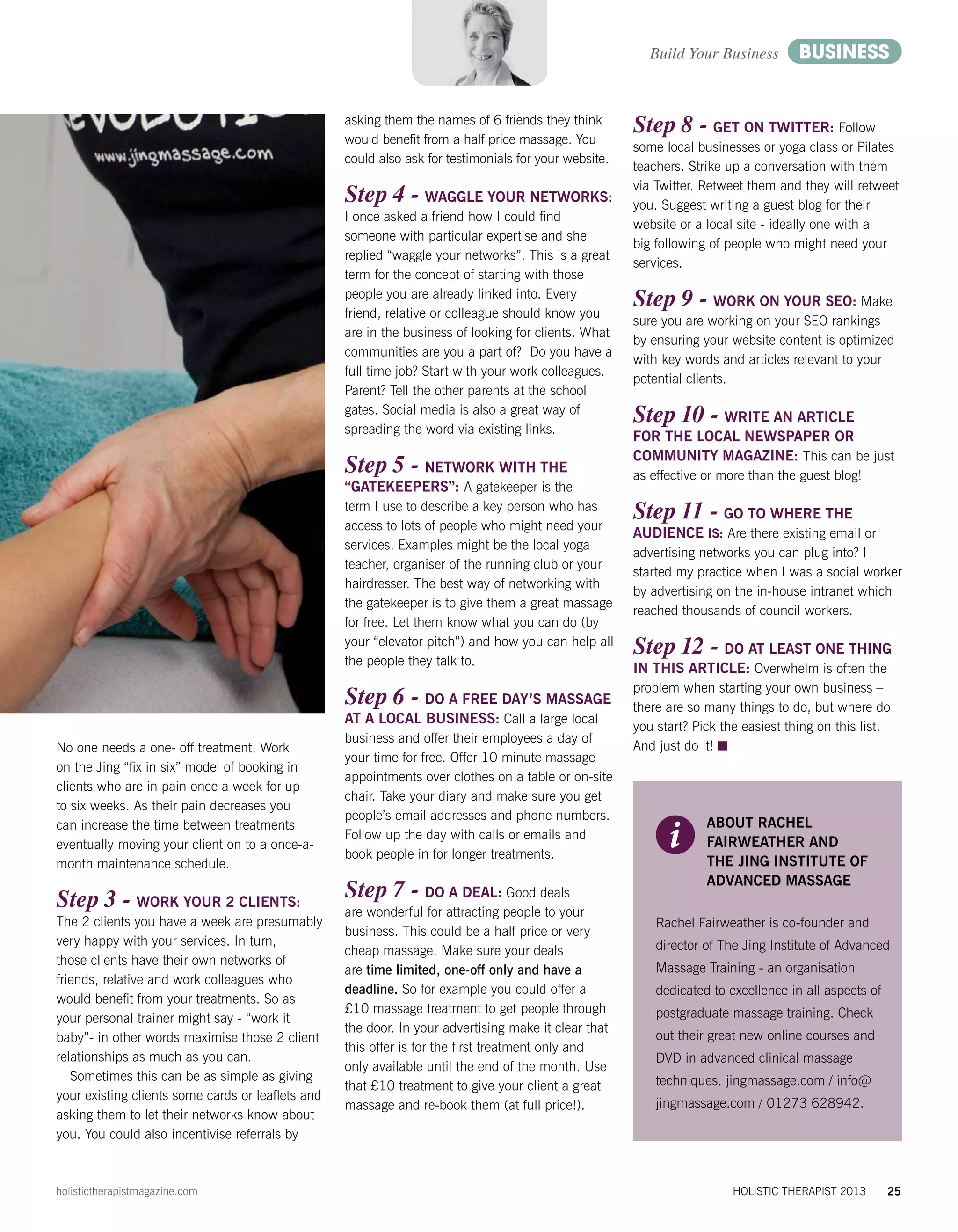 Holistic Therapist Magazine issue 12 Amy Schofield | PDF | Holistic ...