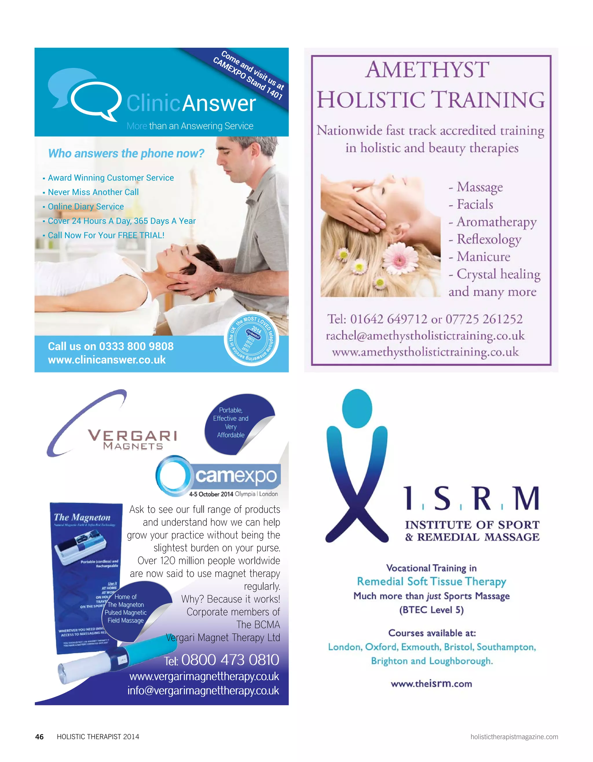 Holistic Therapist Magazine issue 12 Amy Schofield | PDF | Holistic ...