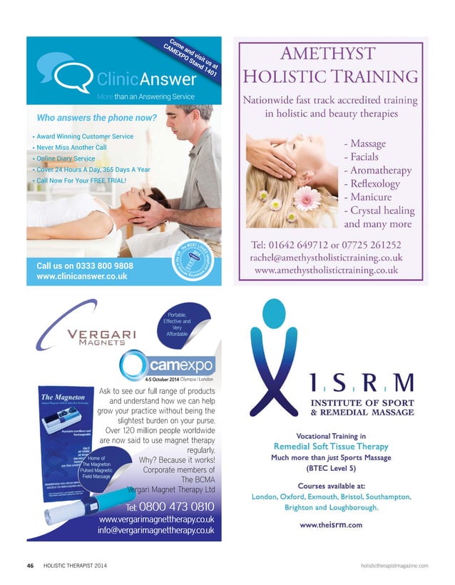 Holistic Therapist Magazine issue 12 Amy Schofield | PDF | Holistic ...