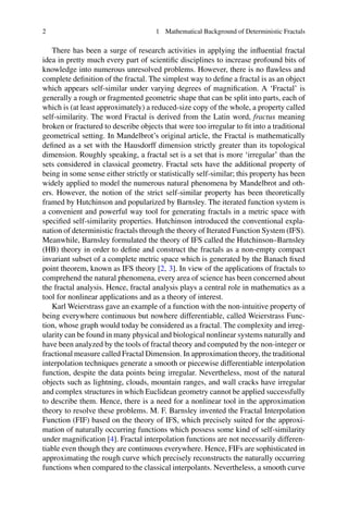 Fractal Functions, Dimensions and Signal Analysis Santo Banerjee | PDF