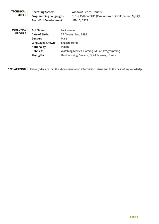 Resume-Lalit | PDF | Programming Languages | Computing