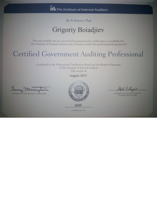 CGAP Certificate | PDF