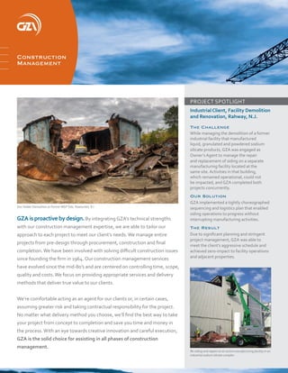 4742_GZA_CM_Brochure_v09 | PDF | Construction Industry | Industries