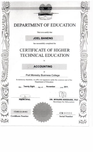 Qualification Docs | PDF