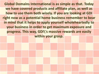 About Global Domains International | PPT