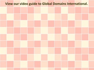 About Global Domains International | PPT