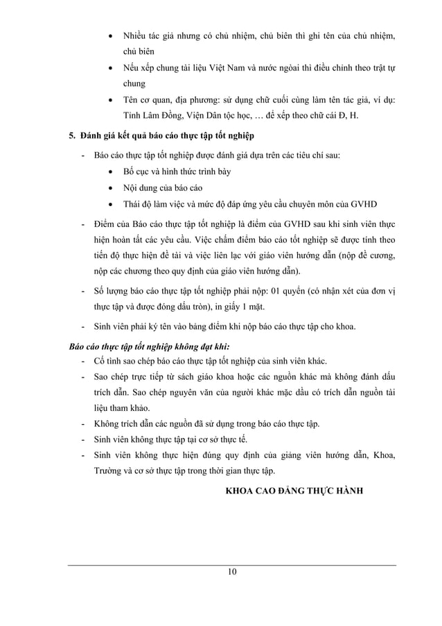 Huong dan viet bao cao thuc tap tot nghiep | PDF