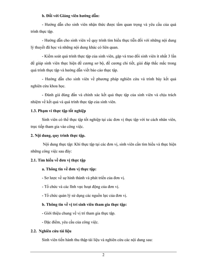 Huong dan viet bao cao thuc tap tot nghiep | PDF