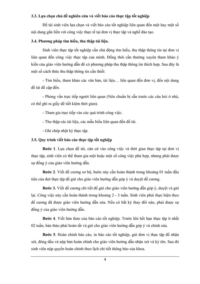 Huong dan viet bao cao thuc tap tot nghiep | PDF