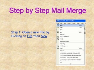 MAIL MERGE.ppt