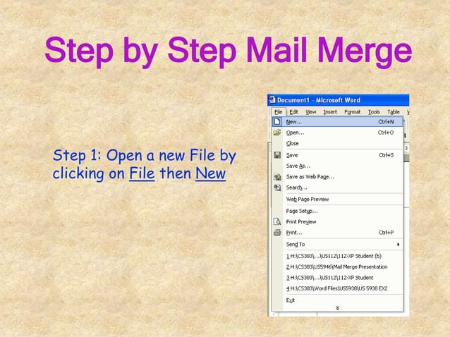 MAIL MERGE.ppt