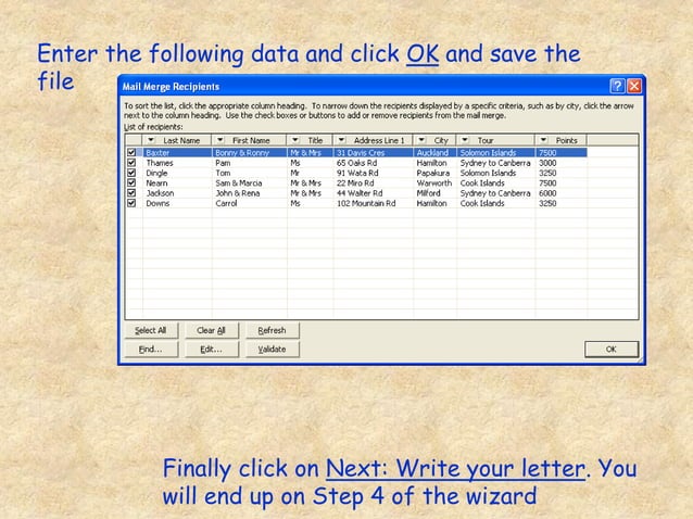 MAIL MERGE.ppt