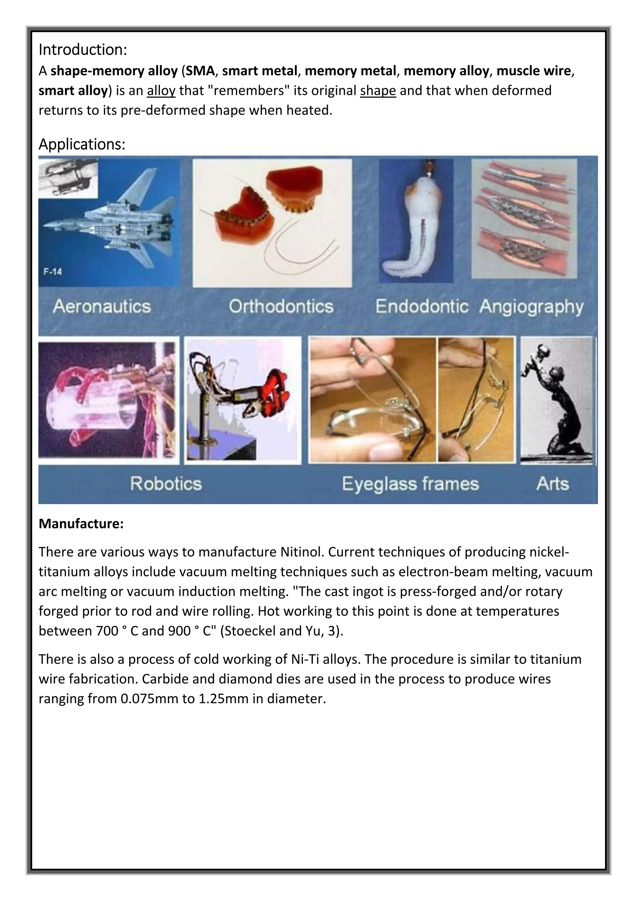 Shape memory alloys | PDF