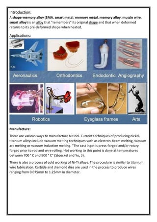 Shape memory alloys | PDF