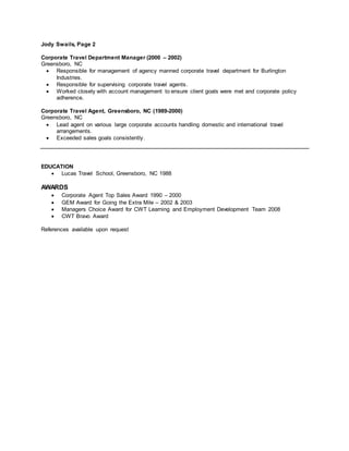 Jody Swails Resume 2016 | DOCX