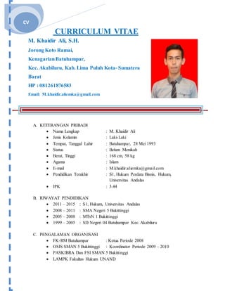 CV Khaidir | DOCX