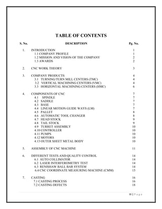 Internship Report_Jyoti CNC Automation Pvt Ltd | PDF