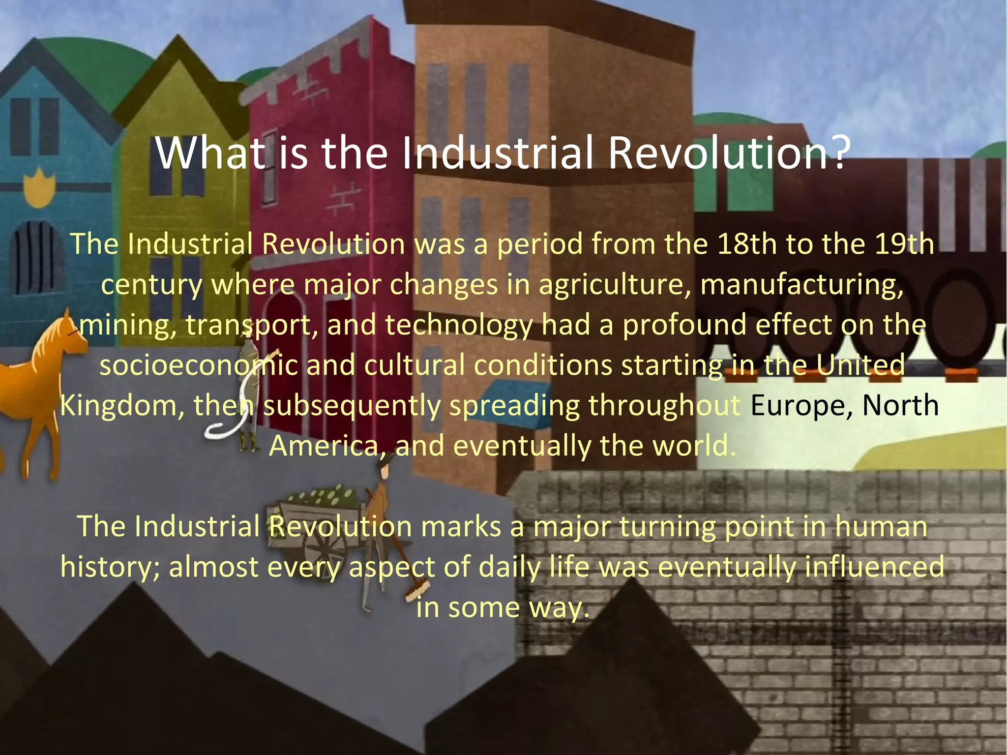Industrial Revolution Presentation (history grade 12) | ODP ...