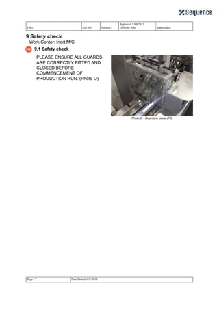 Basic standard work documentation | PDF