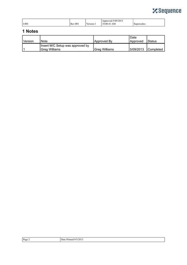 Basic standard work documentation | PDF