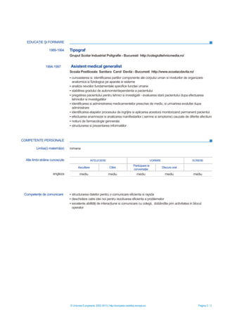 CV Nicoleta Cioroaba | PDF