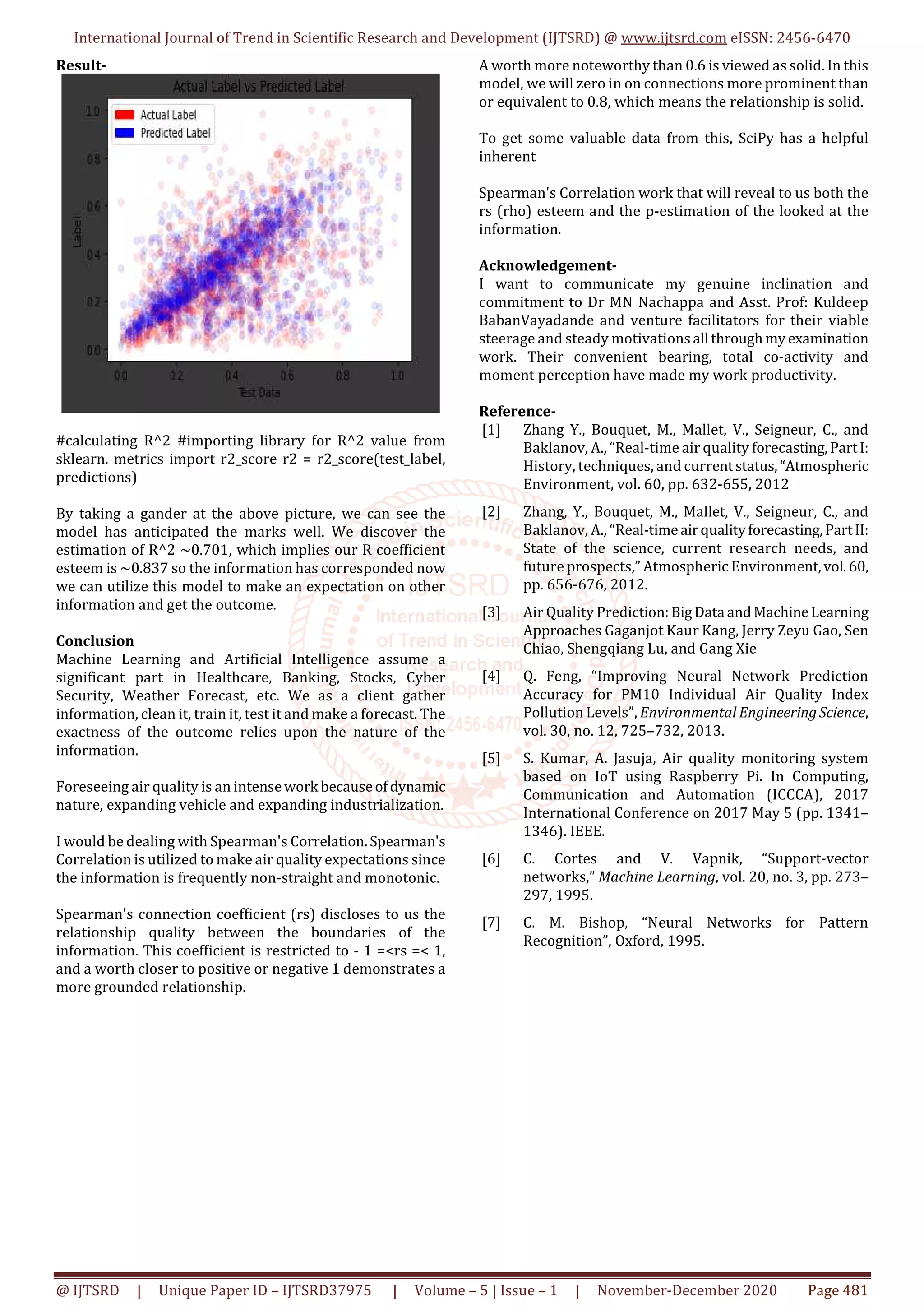 Air Quality Prediction using Seaborn and TensorFlow | PDF