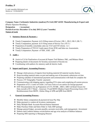 Prabhu-resume | PDF