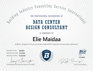 DCDC Certificate | PPT